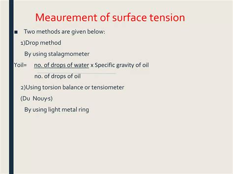 Surface Tension And Viscosity Pptx