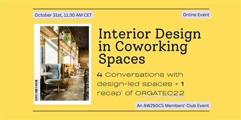 Interior Design In Coworking Spaces Archdaily