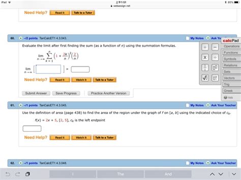 Solved Use The Rules Of Summation And The Summation Formulas