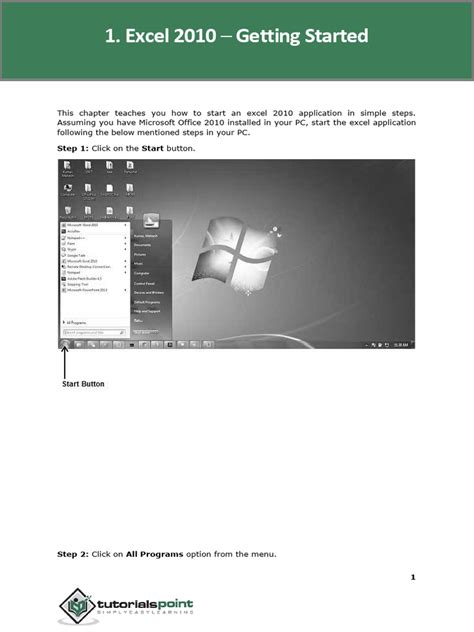 Microsoft Excel 2010 - excel_tutorial | PDF