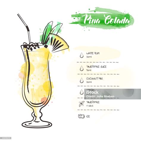 皮娜柯拉達雞尾酒的圖片和一套在酒吧製作飲料的原料在黑色黑板上素描向量插圖向量圖形及更多雞尾酒 含酒精飲品圖片 雞尾酒 含酒精飲品