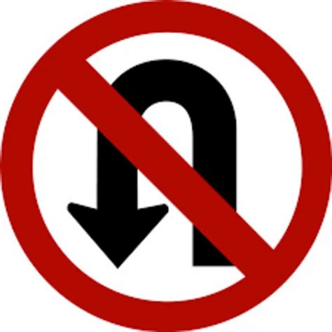 Stainless Steel No U Turn Sign Board Shape Round At ₹ 406sq Ft In