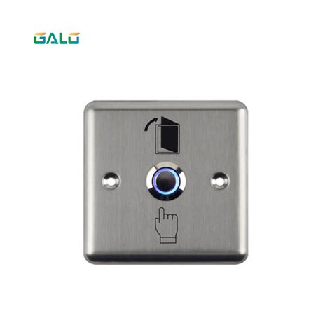 Stainless Steel Door Exit Button Switch With Led B Vicedeal