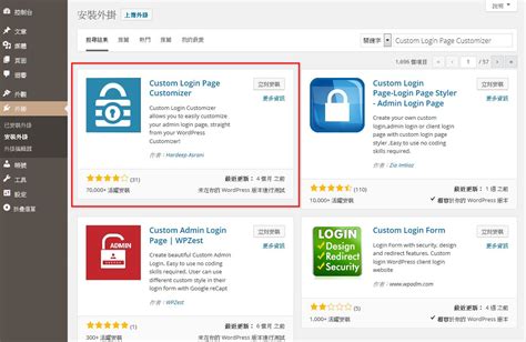 Wordpress Custom Login Page Plugin 自訂登錄頁面外掛程式 麥克斯與沃普雷司