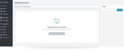 Custom Icons Elementor