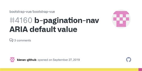 B Pagination Nav Aria Default Value Issue Bootstrap Vue Bootstrap Vue Github