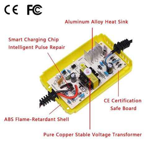Incarcator Automat Inteligent 12v 2a Pentru Baterie Cu Gel Plumb Acid