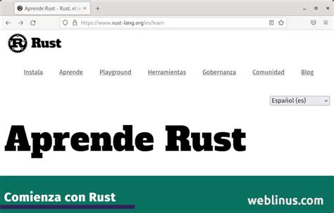 Instalar Rust En Debian Bullseye Weblinus