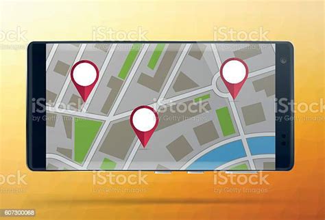 스마트폰 네비게이션 핸드폰 Gps 벡터 일러스트 거리에 대한 스톡 벡터 아트 및 기타 이미지 거리 그래픽 사용자 인터페이스
