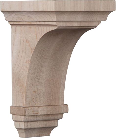 Ekena Millwork CORW03X03X06JEAL CASE 2 3 1 2 W X 3 3 4 D X 6 H Mini Jefferson Wood Corbel 2