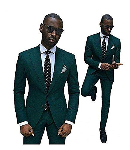 Buy Green Slim Fit Suits For Men Pieces Groom Tuxedos Business Men Suits Online At DesertcartINDIA