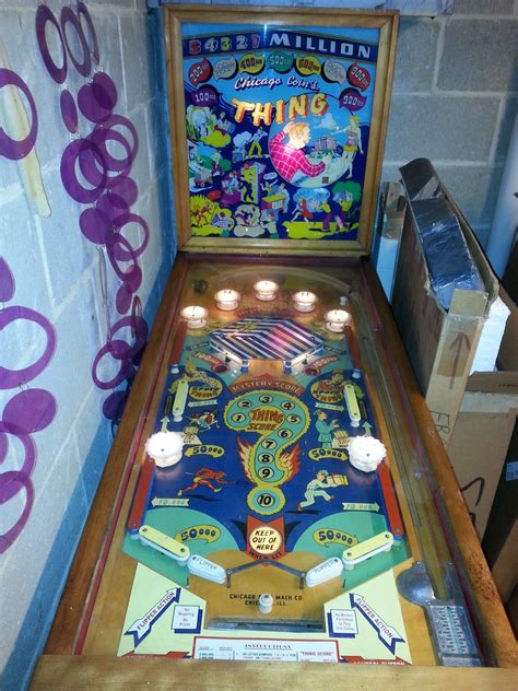 Thing Pinball Machine Chicago Coin 1951 Image Gallery Pinside Game Archive
