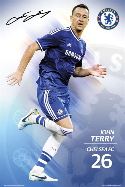 John Terry 26 Chelsea FC Plakat Sportowy Z Zawodnikiem Nice Wall