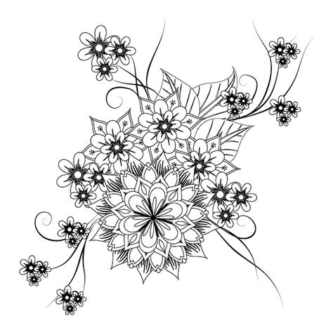Premium Vector Black White Mandala Design