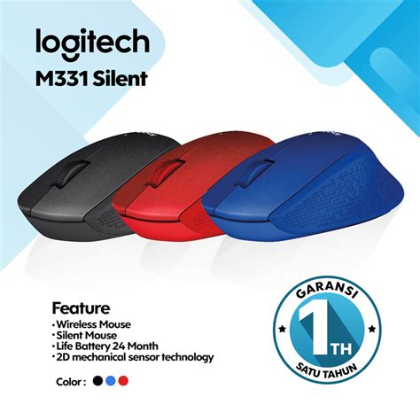 Jual Mouse Logitech M331 Silent Logitech M 331 Padi Umkm