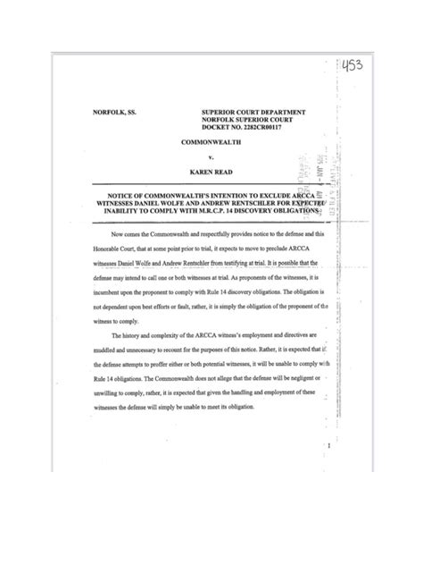 Motion To Exclude Arcca Due To Inability To Comply With Discovery Obligations Pdf