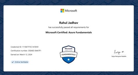 Rahul Jadhav On Linkedin Azure Azurecloud Cloudcertification 12