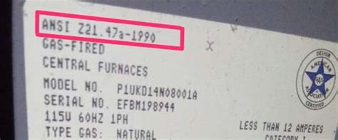 Trane Furnace Age How To Read The Serial Number