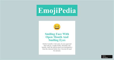 Emoji Codesandbox