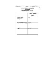 W Patient Coding Scenarios Part Docx Mccg Advanced Cpt And Hcpcs Ii Coding Patient