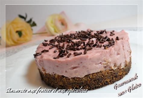 Bavarois aux fraises et aux spéculoos