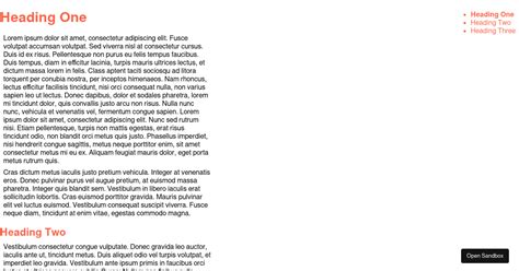 React Scrollspy Codesandbox