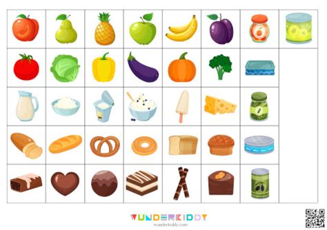 Printable Food Groups Sorting Mats Activity For Preschoolers
