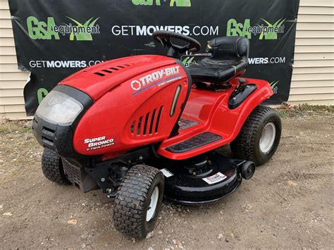 42in Troy Bilt Super Bronco Riding Lawn Tractor Automatic With 21 Hp