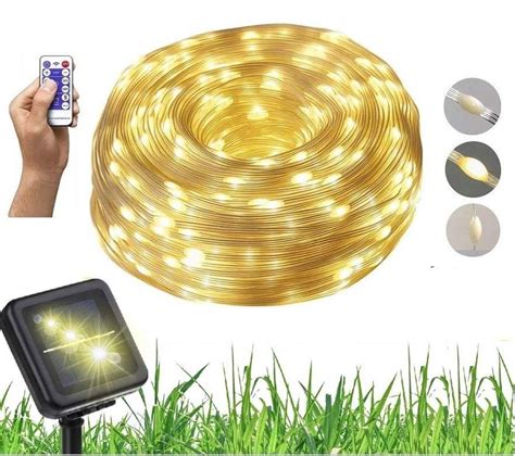 Уличные гирлянды 50м 500лед светодиодные наружные садовые фонари Sunlamp на солнечной батарее с