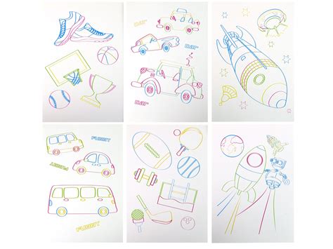 Magic Illuminated 3d Whiteboard Glasses Blue Toys Blackboards