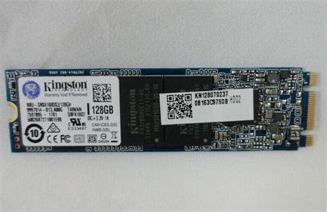 Kingston 128GB M.2 2280 SSD (SATA, RBU-SNS8180DS3/128GJ, 2280, 550MB ...