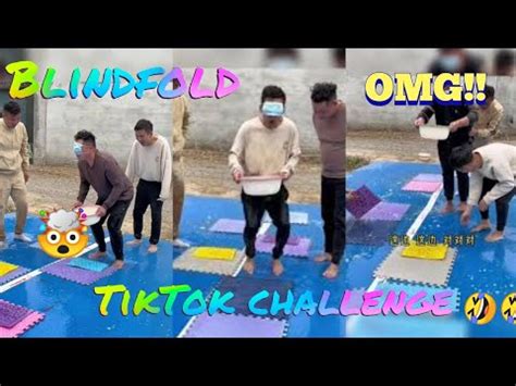 Tiktok blindfold Challenge🤣(part 1) - YouTube