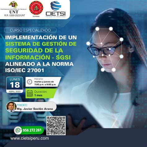 CURSO ESPECIALIZADO IMPLEMENTACIÓN DE UN SISTEMA DE GESTIÓN DE SEGURIDAD DE LA INFORMACIÓN