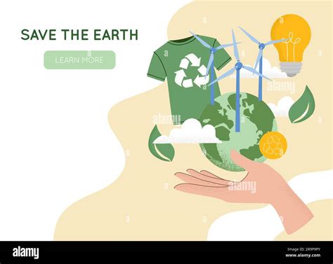Illustration Vectorielle De La Main Humaine Tenant Globe Terrestre