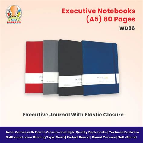 Executive Notebooks A5 80 Pages Wd86 W Wpp1329 Custom Print