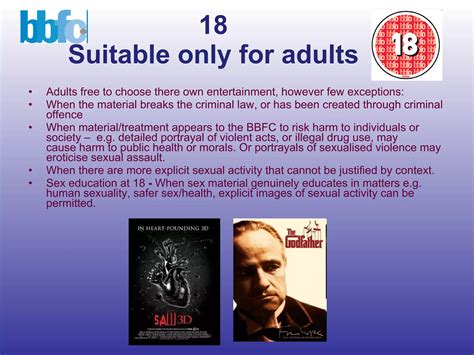 Bbfc Film Classification Guidelines Ppt
