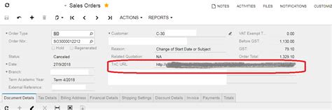 Acumatica Singapore Adding Links To Notification Emails