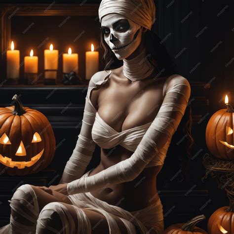 Premium Photo Halloween Concept And Pumpkin Advertisement Concept