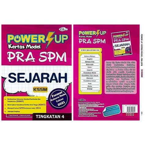 【cemerlang】kertas Model Power Up Kertas Model Pra Spm Tingkatan 4