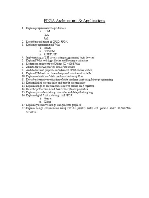 Fpga Architecture And Applications Pdf