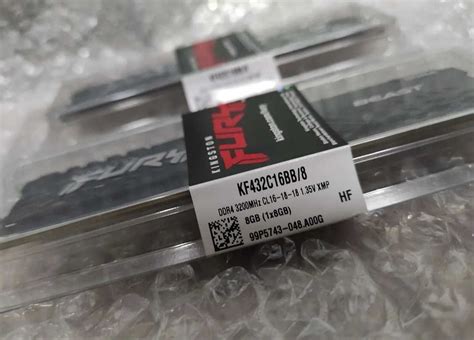 Новая Оперативная Память Kingston Fury Ddr4 3200 8192mb с гарант 750