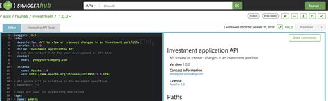 Defining An Api Using Swaggerhub Having Previously Developed Api By