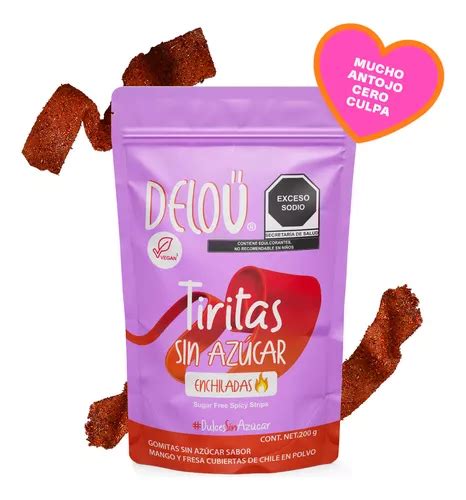 Deloü Tiritas Enchiladas Veganas Sin Azúcar Mango Fresa 200g Meses