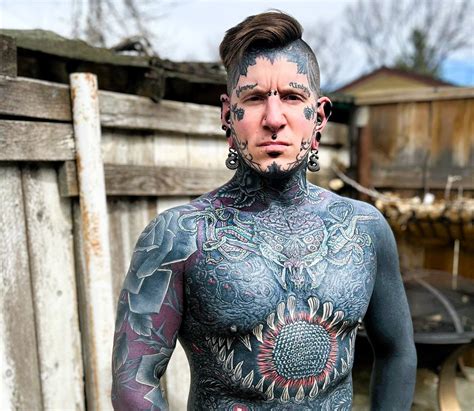 ‘worlds Most Tattooed Man Who Is 97 Covered In Tattoos Says Hes Now
