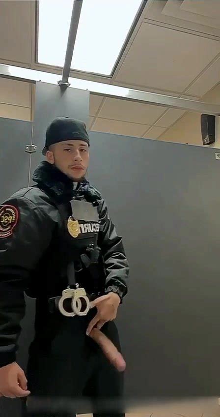 Security Guard Showing Off His Big Dick Thisvid Com