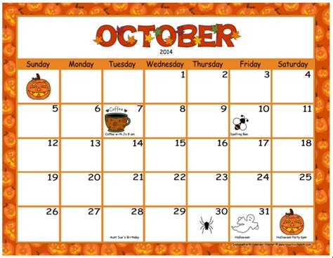 October Calendar Clipart 10 Free Cliparts Download Images On