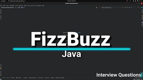 Fizzbuzz Interview Question In Java Youtube
