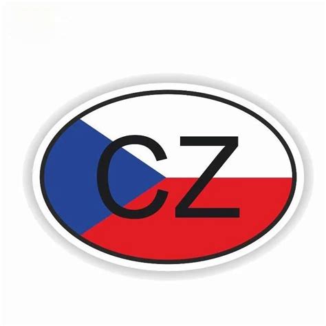 Creative Czech Republic Cz Country Code Reflective Windows Pvc Vinyl