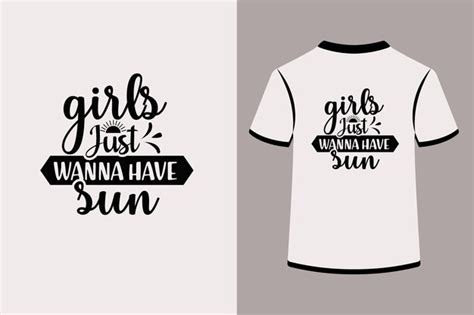 Premium Vector Girls Just Wanna Have Sun