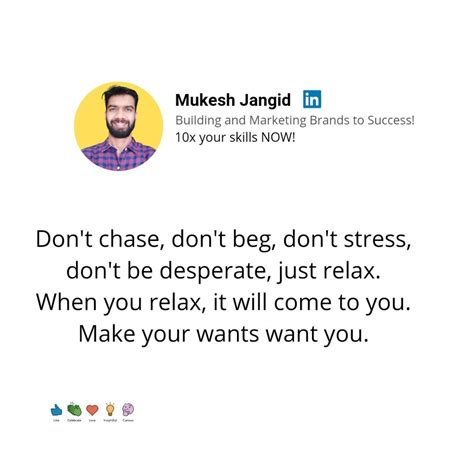 mukesh jangid on linkedin linkedin network relaxation selfcare